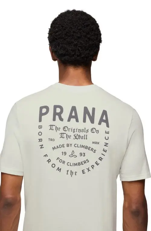 Prana Past & Present Organic Cotton Graphic T-shirt - Soft White