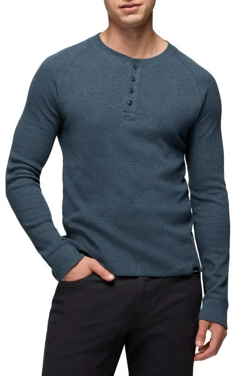 Prana Touchstone Henley - Stormy Night Heather
