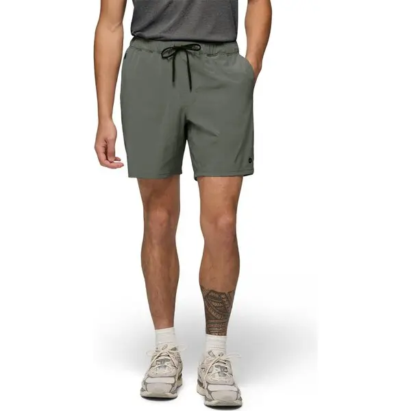 Prana Discovery Trail Drawstring Shorts - Thyme