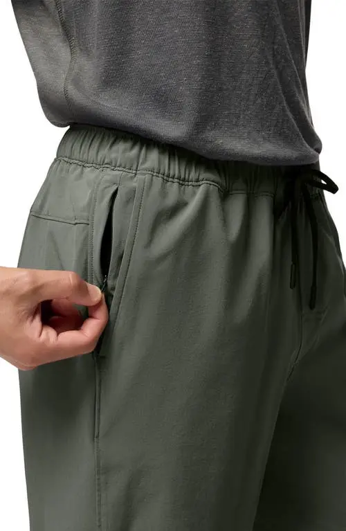 Prana Discovery Trail Drawstring Shorts - Thyme