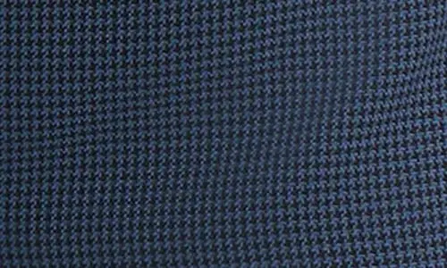 KASPER Houndstooth Slim Pant - Blue Night/black