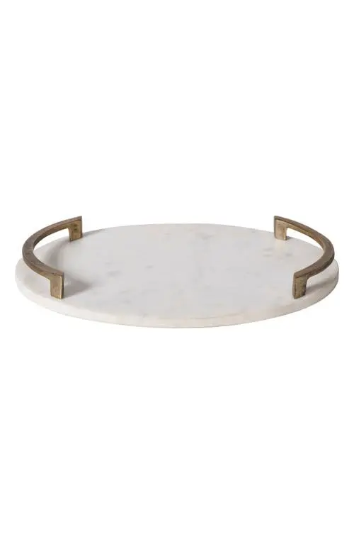 RENWIL Marble Decorative Tray - White