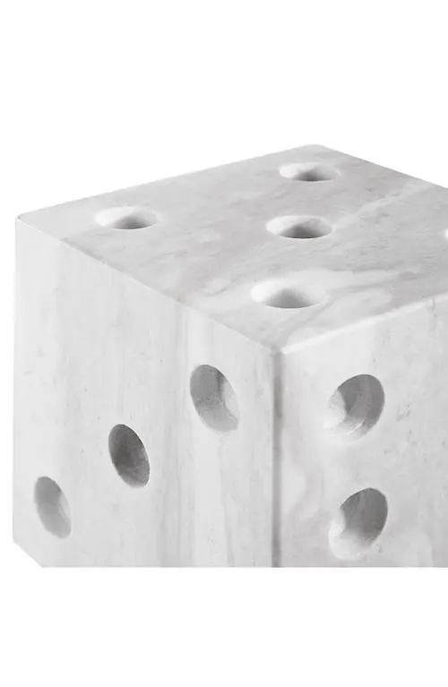 RENWIL Decorative Marble Dice Sculpture