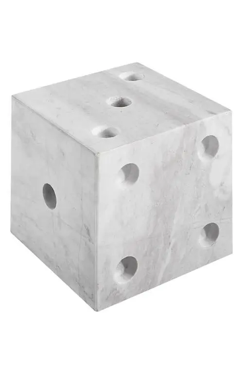 RENWIL Decorative Marble Dice Sculpture