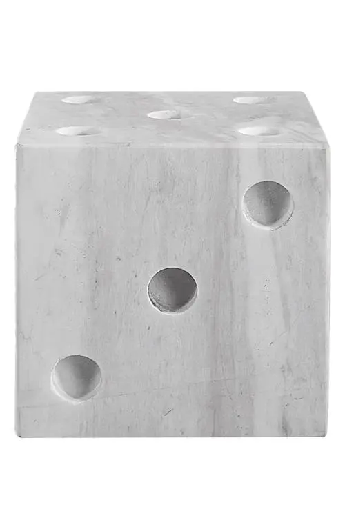 RENWIL Decorative Marble Dice Sculpture