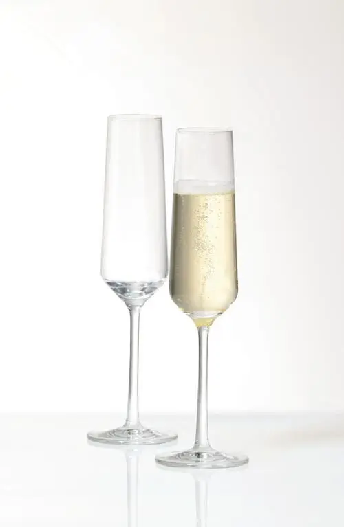 ZWIESEL GLAS Set Of 2 Pure Champagne Flutes
