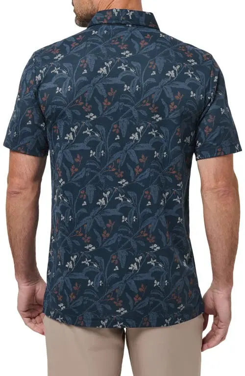 Travis Mathew Relationship Status Floral Polo - Titan