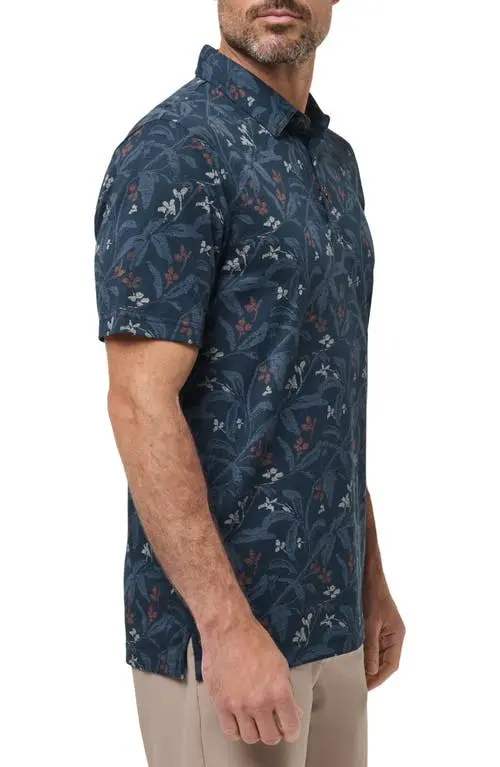 Travis Mathew Relationship Status Floral Polo - Titan
