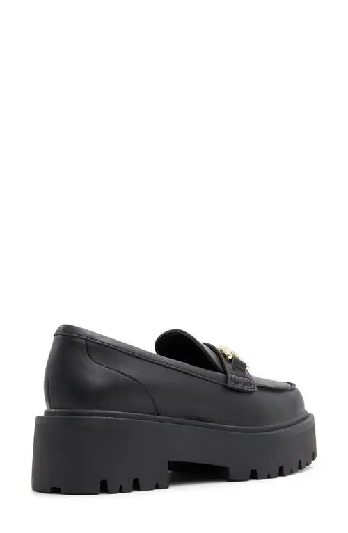 Aldo Platform Lug Sole Loafer - Black