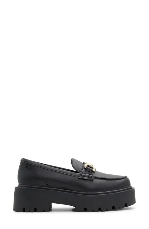 Aldo Platform Lug Sole Loafer - Black
