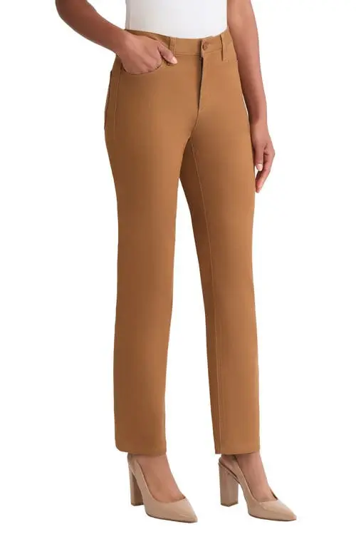Jones New York Lexington Straight Leg Jeans - Caramel