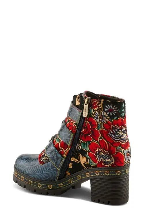 SPRING STEP SHOES Brazza Bootie - Navy Multi