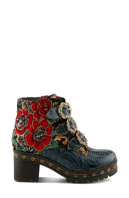 SPRING STEP SHOES Brazza Bootie - Navy Multi