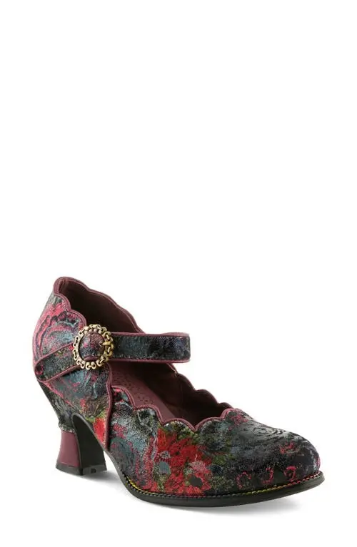 SPRING STEP SHOES Adodora Mary Jane Pump - Plum Multi