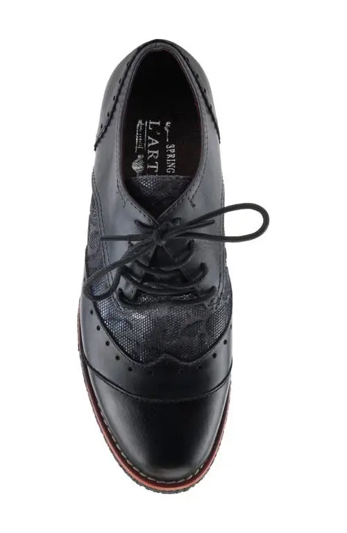 SPRING STEP SHOES Bargiasti Leather Derby - Black Multi