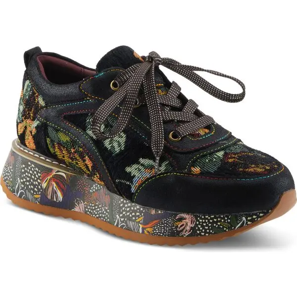 SPRING STEP SHOES Invidia Platform Sneakers - Black Multi