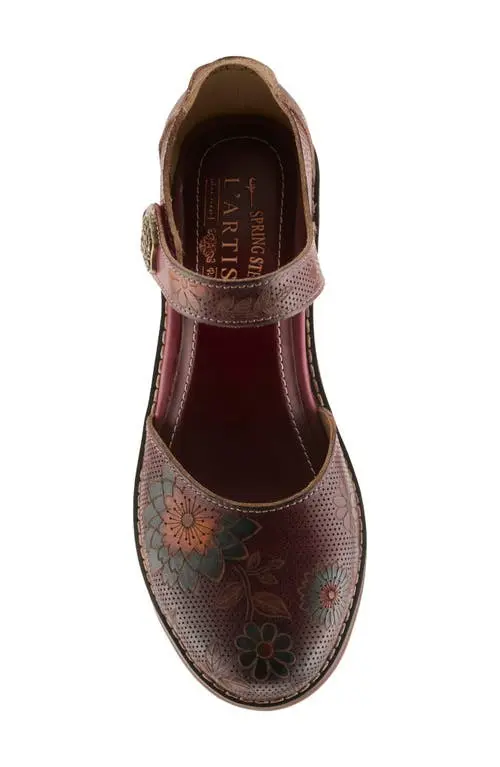 SPRING STEP SHOES Cabracho Mary Jane Pump - Bordeaux Multi