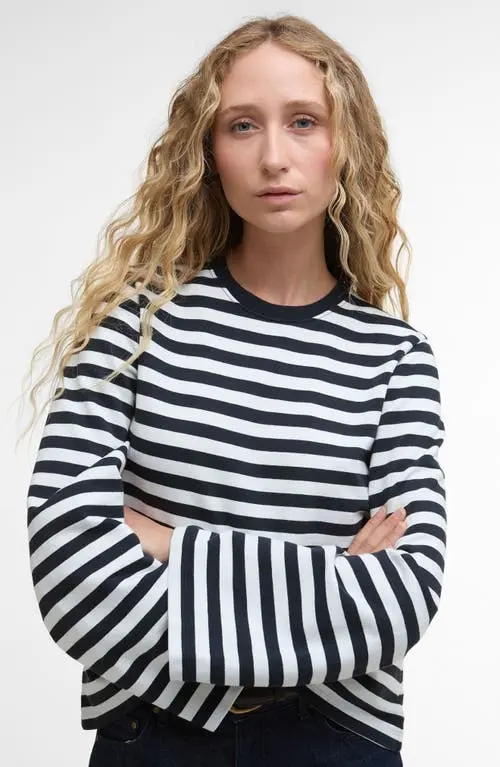 Barbour Robyn Stripe Flare Sleeve Sweatshirt