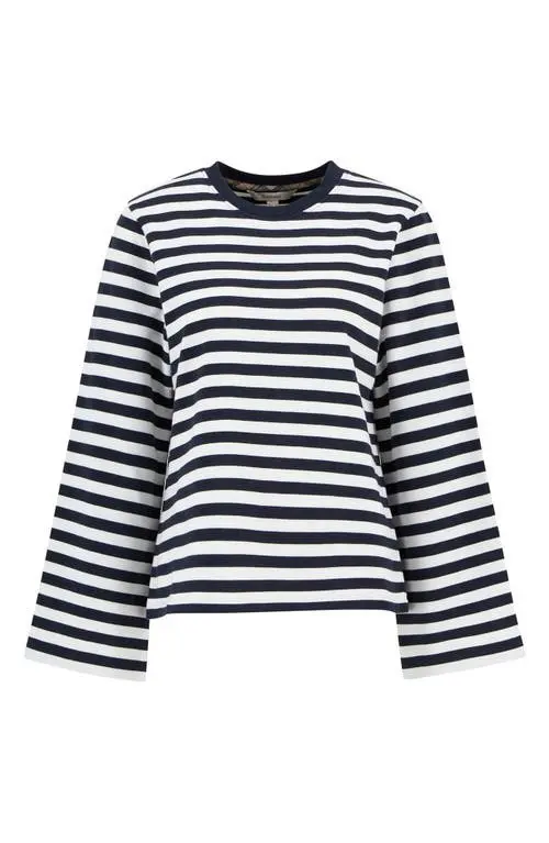 Barbour Robyn Stripe Flare Sleeve Sweatshirt