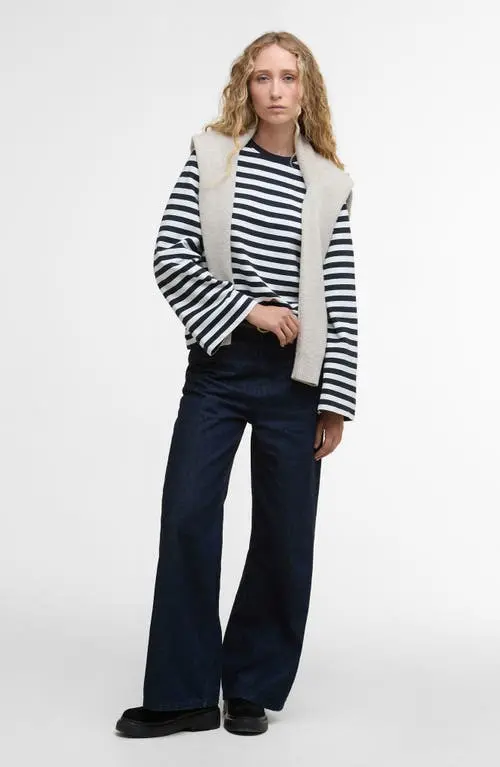 Barbour Robyn Stripe Flare Sleeve Sweatshirt