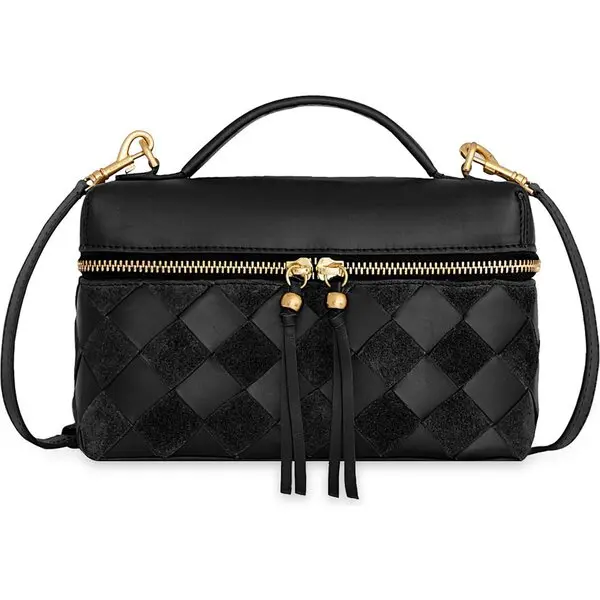 Rebecca Minkoff Frankie Leather Train Case - Black