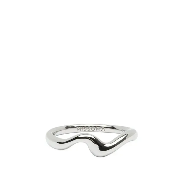 MISSOMA Molten Wave Stacking Ring - Silver