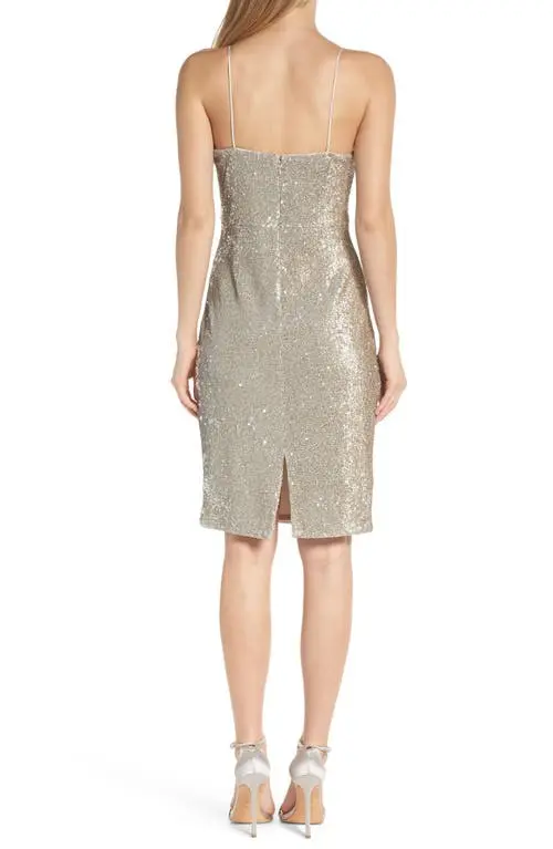 Vince Camuto Sleeveless Sequin Sheath