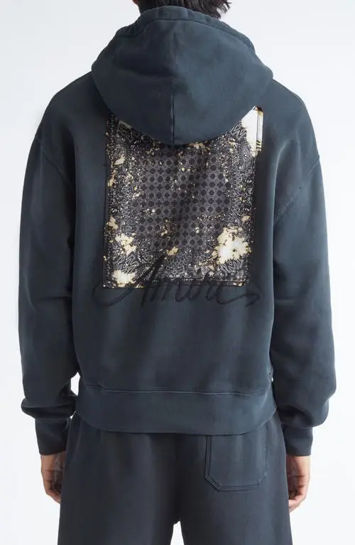 Amiri Oversized Bleach Bandana Hoodie