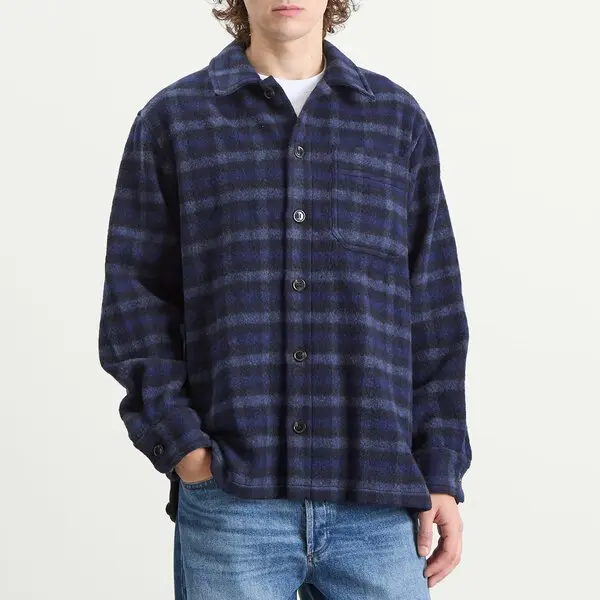 A.p.c. Stanley Check Wool Overshirt