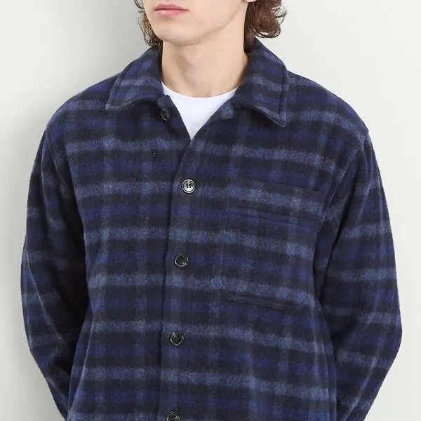 A.p.c. Stanley Check Wool Overshirt