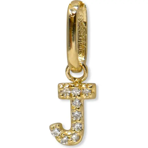 Anzie Love Letter Pavé Diamond Charm - Clear