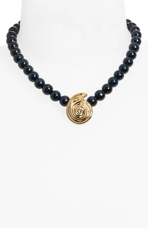 MISSOMA Beaded Spiral Pendant Necklace