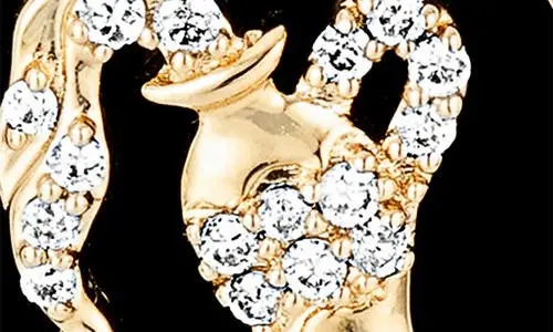 Adina Reyter Aquarius Ceramic & Diamond Pavé Signet Ring - Yellow Gold