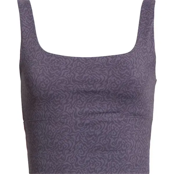 Travis Mathew Moveknit Crop Tank - Graystone Swirl Multi