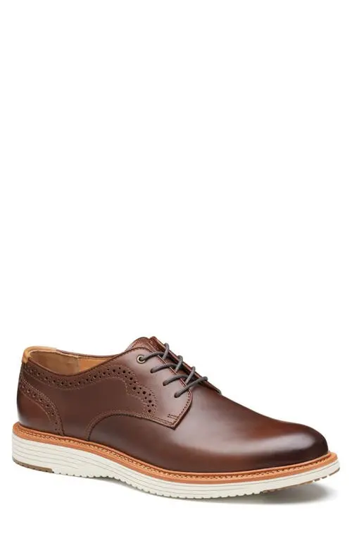 Johnston & Murphy Upton 175th Plain Toe Derby - Tan Oiled American Full Grain