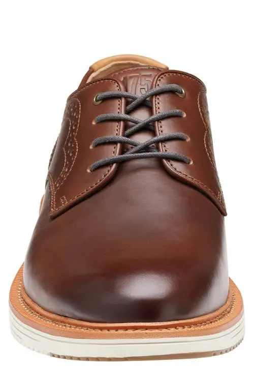 Johnston & Murphy Upton 175th Plain Toe Derby - Tan Oiled American Full Grain