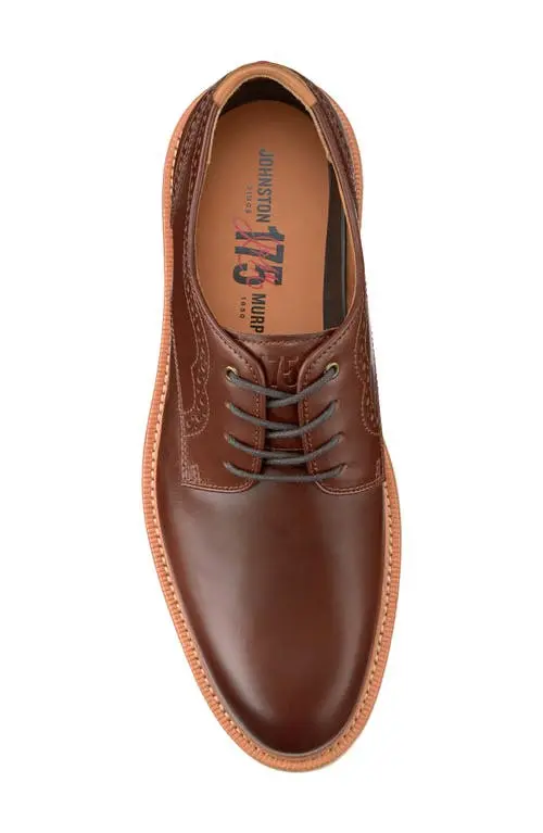 Johnston & Murphy Upton 175th Plain Toe Derby - Tan Oiled American Full Grain
