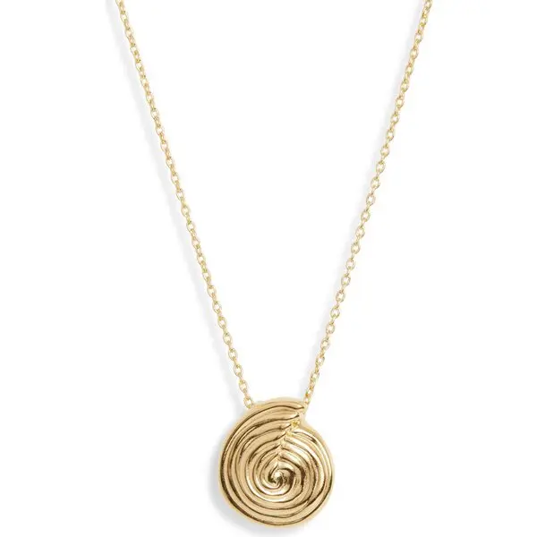 MISSOMA Mini Spiral Pendant Chain Necklace - Gold
