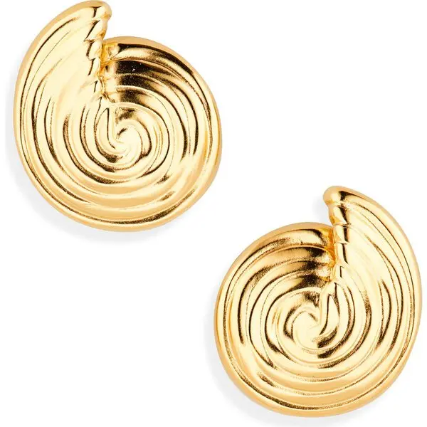 MISSOMA Small Spiral Stud Earrings - Gold