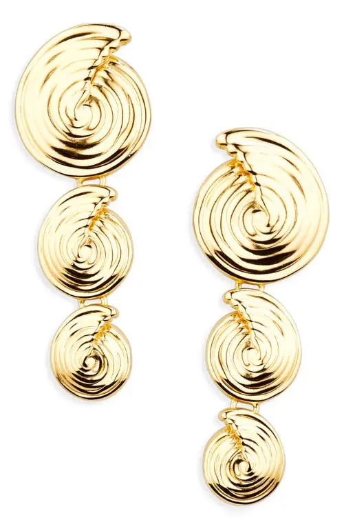 MISSOMA Spiral Drop Earrings - Gold