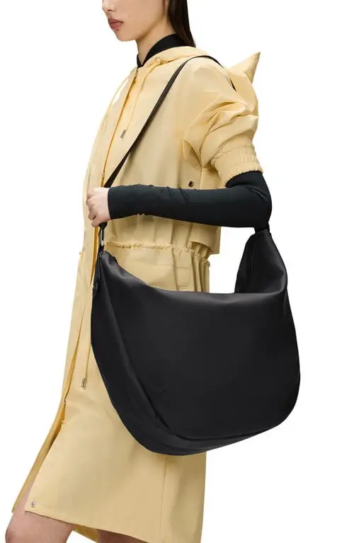 Rains Large Valera Waterproof Shoulder Bag - Black