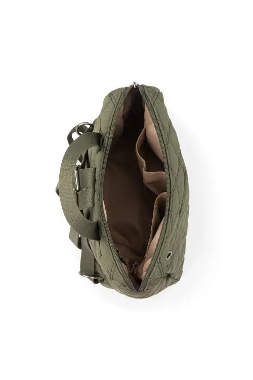 SAKROOTS Arlo Quilted Backpack - Olive Diamond Quilted