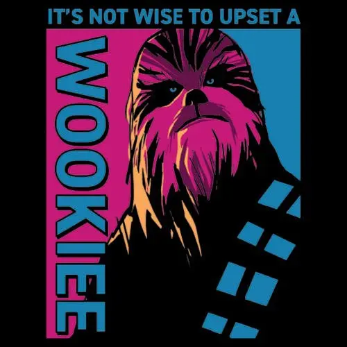 STAR WARS Chewbacca Two Tone Poster Short Sleeve Graphic T-shirt