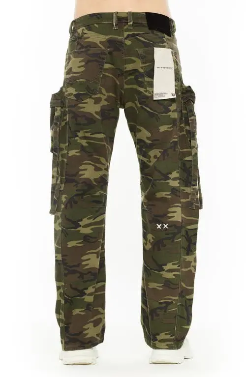 CULT OF INDIVIDUALITY 610 Cargo Straight-leg Jeans - Camo