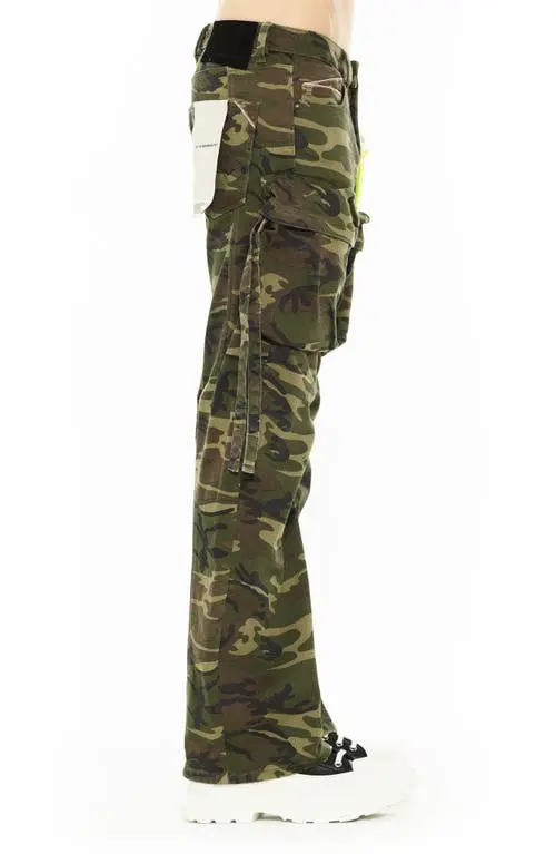 CULT OF INDIVIDUALITY 610 Cargo Straight-leg Jeans - Camo