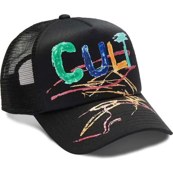 CULT OF INDIVIDUALITY Logo Trucker Hat - Black