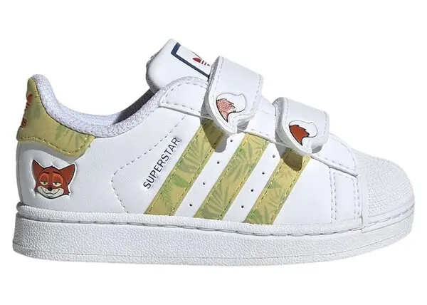 Adidas Superstar Ii Comfort Closure Disney Linen Linen - Cloud White/green/linen Green