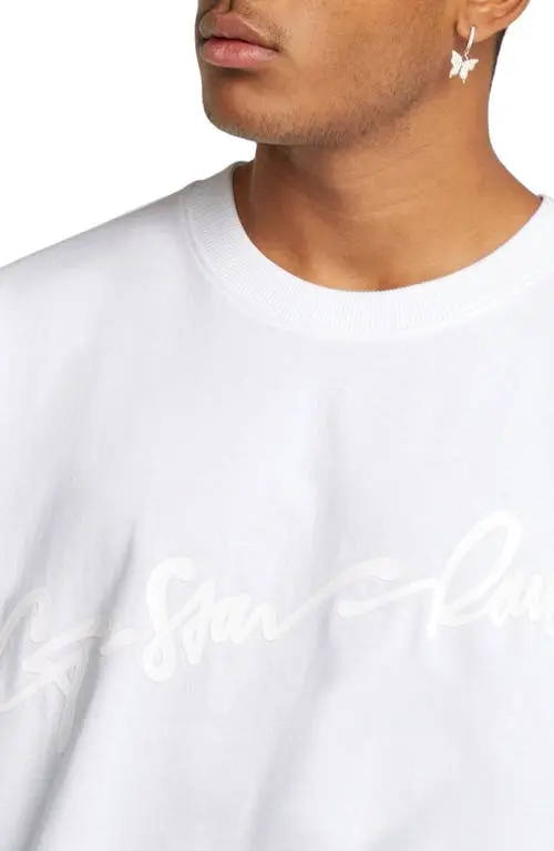 G-star Raw Flocked G-script Loose Fit Organic Cotton T-shirt