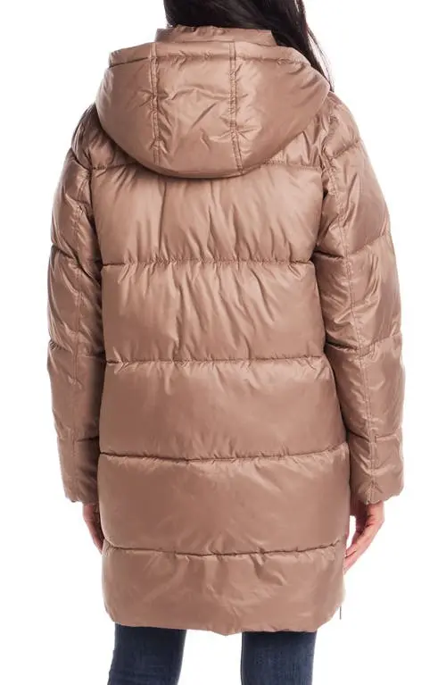 Gallery Hooded Puffer Jacket - Mushroom