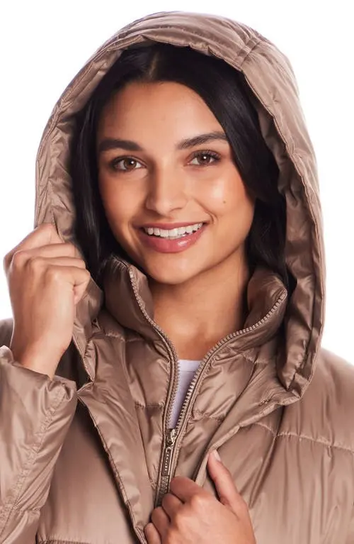 Gallery Hooded Puffer Jacket - Mushroom